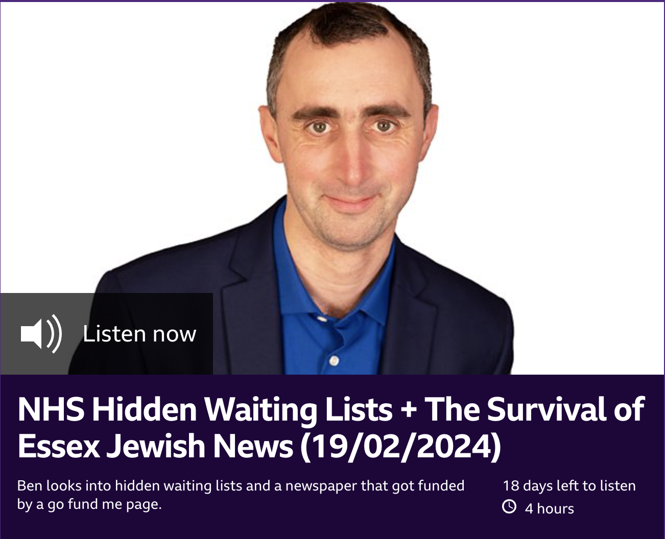 BBC Radio Essex covers EJN fundraising campaign - Essex Jewish News