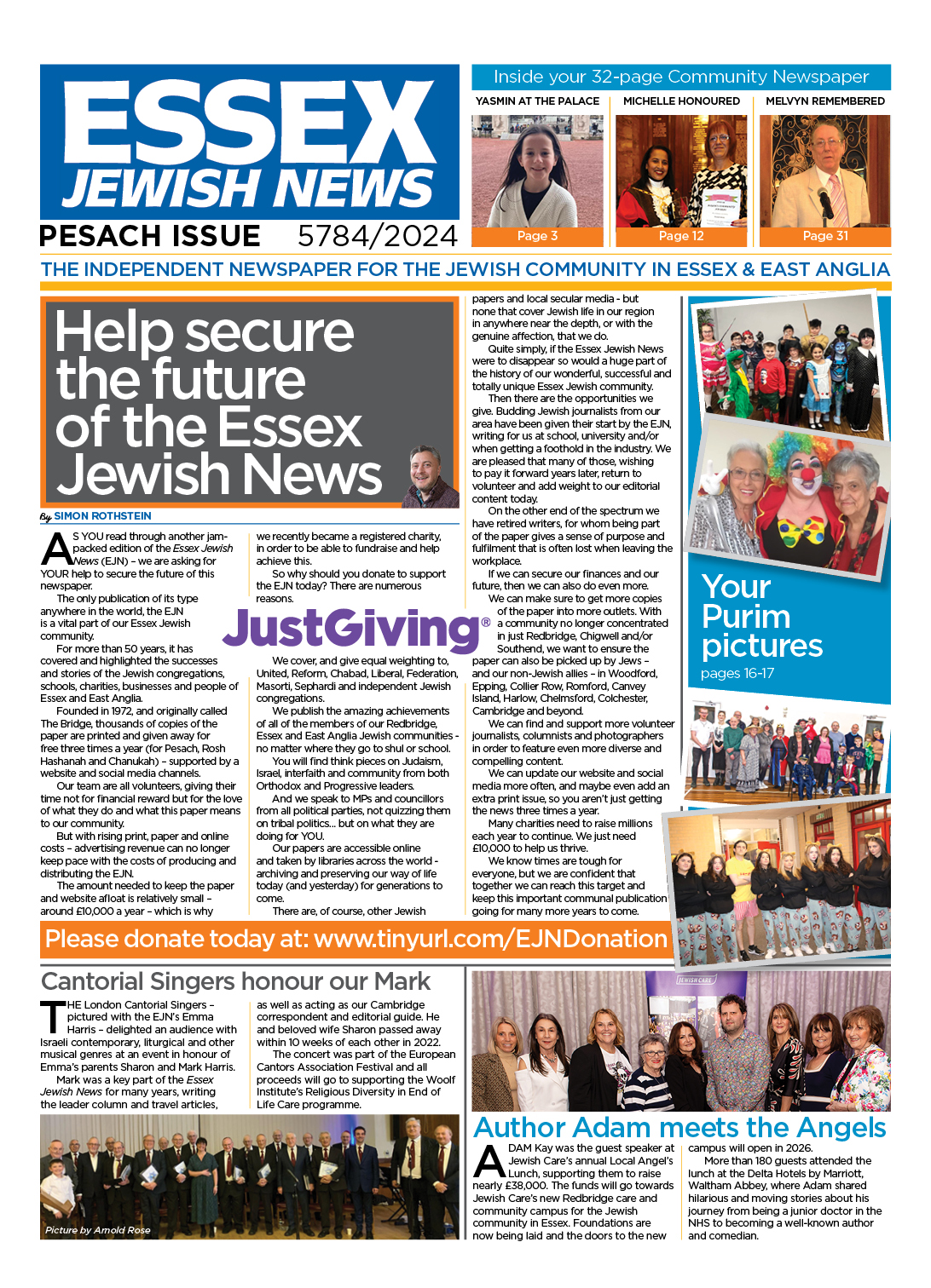 Essex Jewish News needs your help to thrive and survive - Essex Jewish News